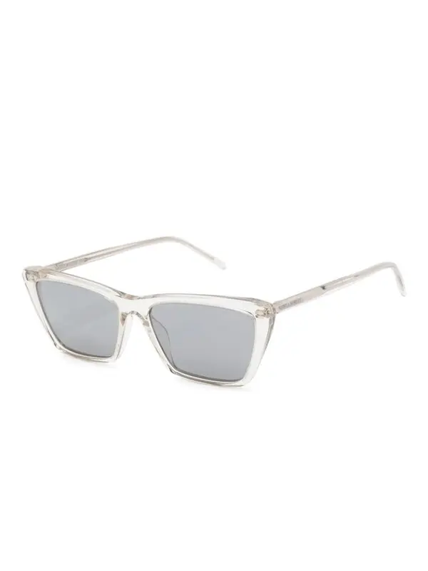 Saint Laurent Sl 737 Mica Thin Sunglasses - Neutrals