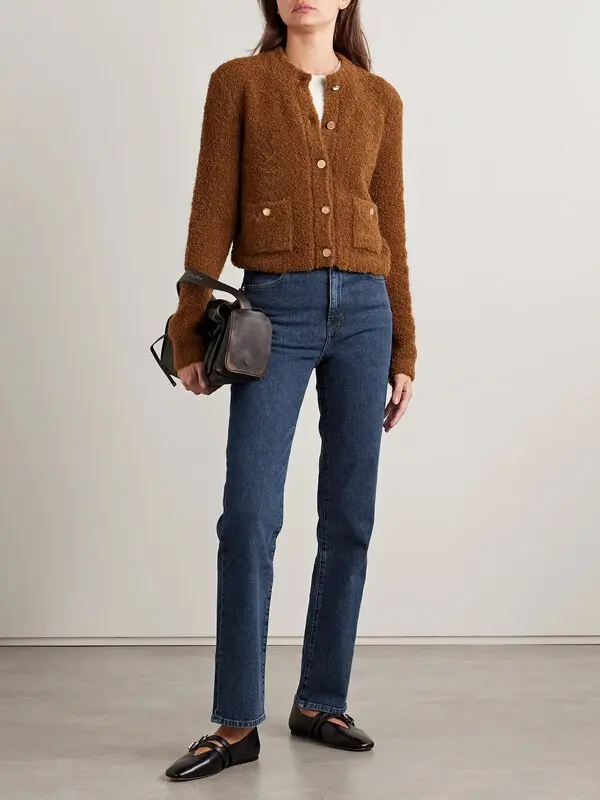 FRAME The Ruler High-rise Slim-leg Jeans - Blue