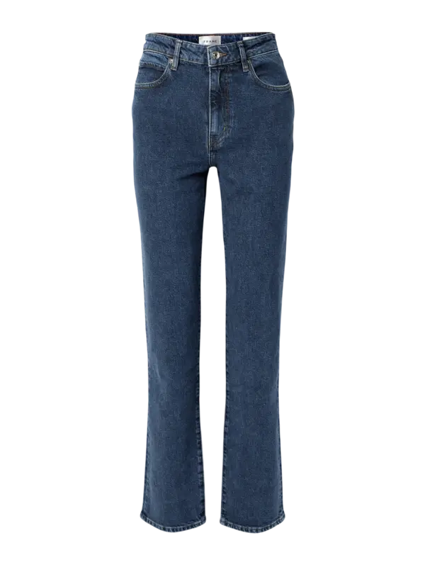 FRAME The Ruler High-rise Slim-leg Jeans - Blue
