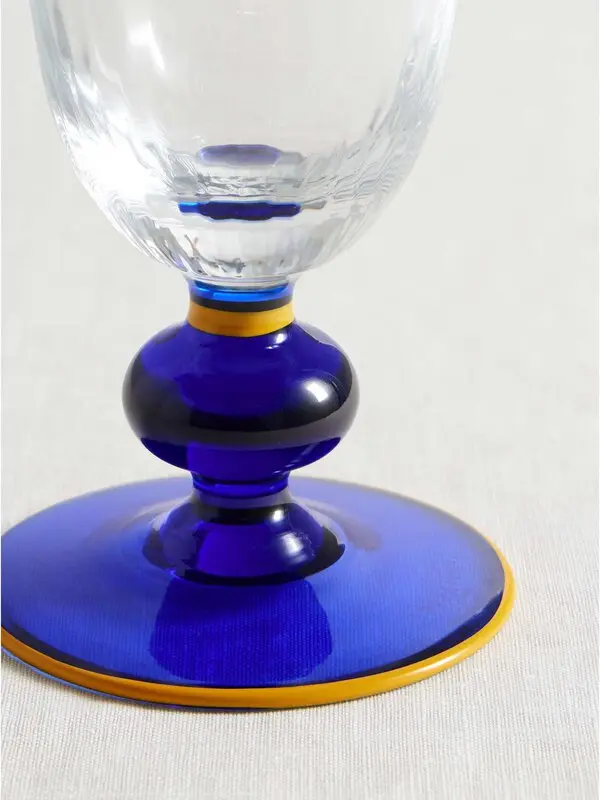 La DoubleJ Perfetto Murano Wine Glass - Blue