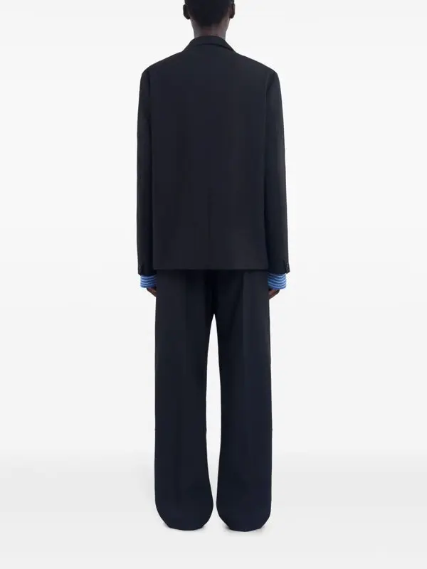 Marni Logo-embroidered Wool Blazer
