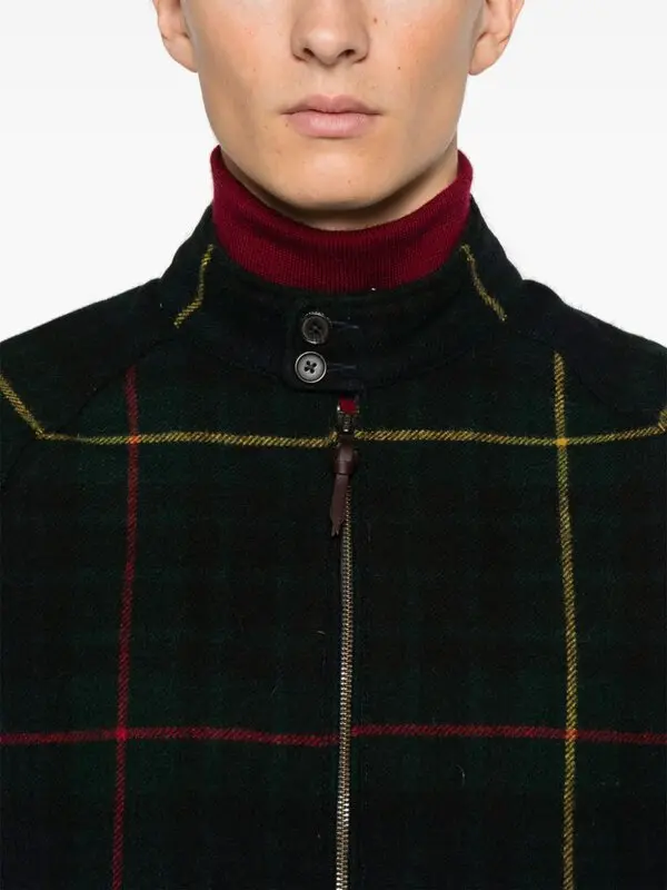 Ralph Lauren Plaid Wool Jacket - Green | Editorialist
