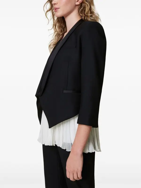TWINSET Open Front Cropped Blazer