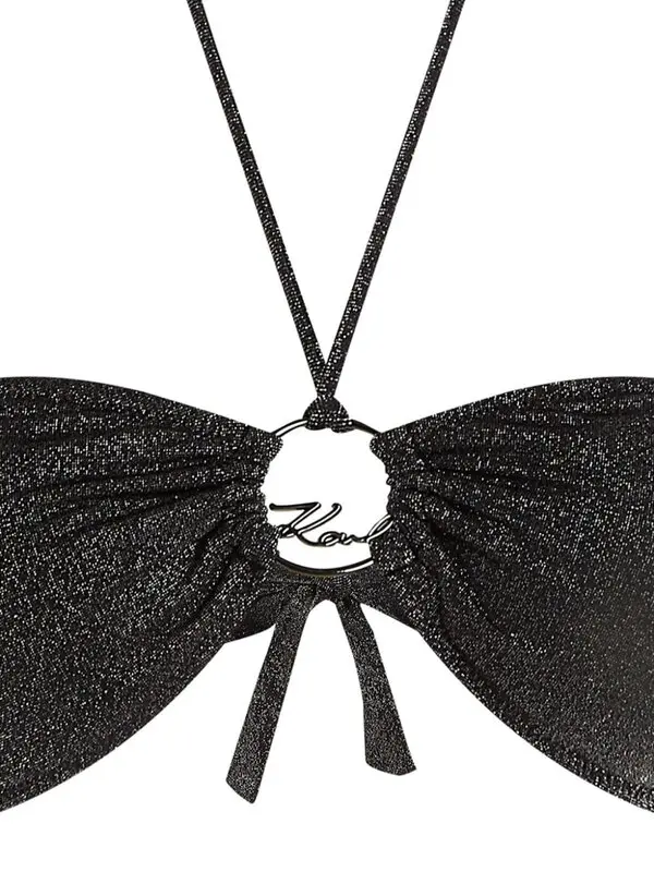 Karl Lagerfeld Halter Bikini Top