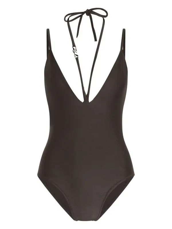 Karl Lagerfeld Multi-strap Swimsuit - Brown