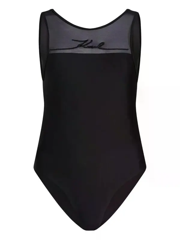 Karl Lagerfeld Signature Rio Swimsuit - Black