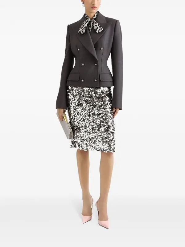 Dolce & Gabbana Sequinned Pencil Skirt