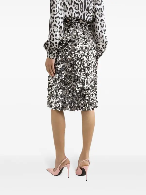 Dolce & Gabbana Sequinned Pencil Skirt