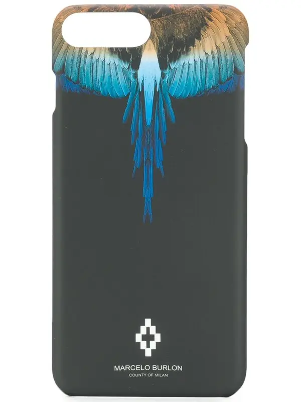 COUNTY OF MILAN Wings Iphone 8 Plus Case - Black