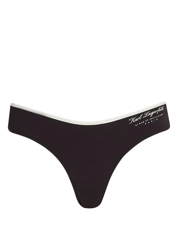Karl Lagerfeld Hotel Bikini Bottom - Black