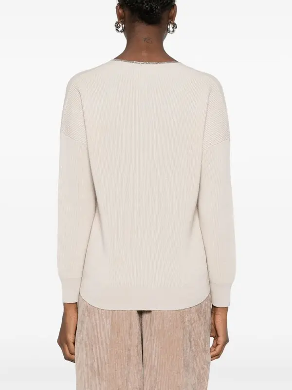 Brunello Cucinelli English-rib Cashmere Sweater