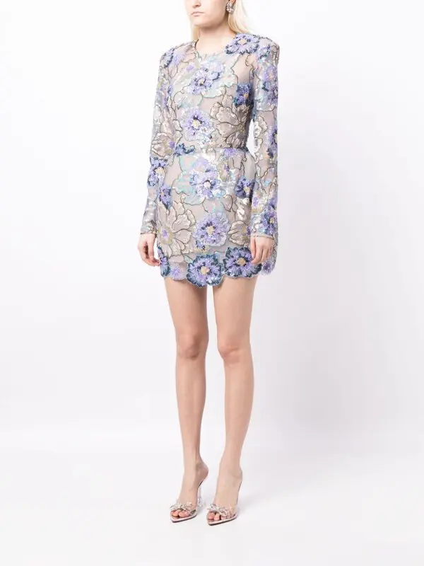 BRONX AND BRONCO Floral-detail Long-sleeve Dress