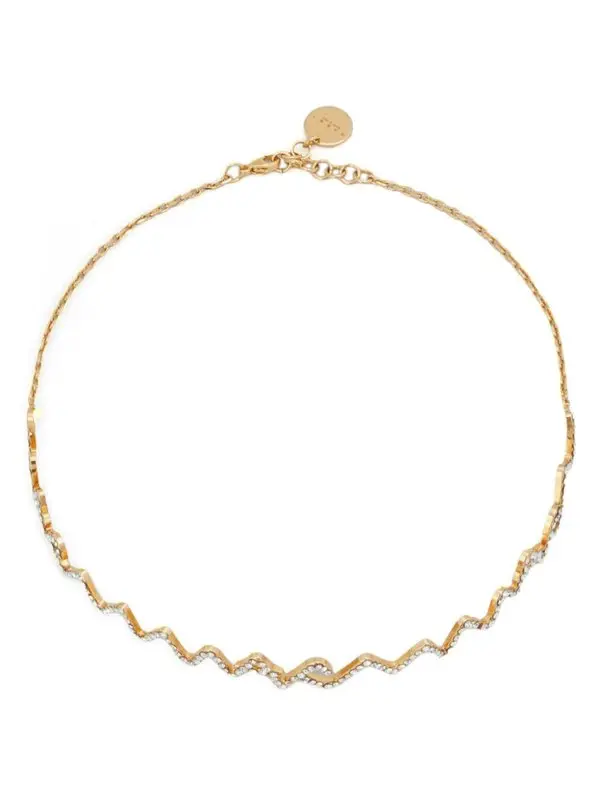 Marni Logo Choker Necklace - Gold