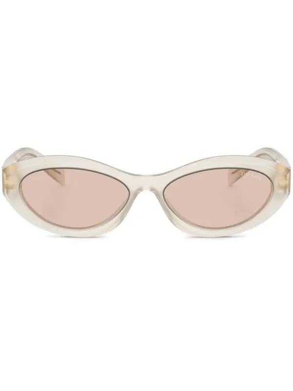 Prada Oval Sunglasses - Neutrals