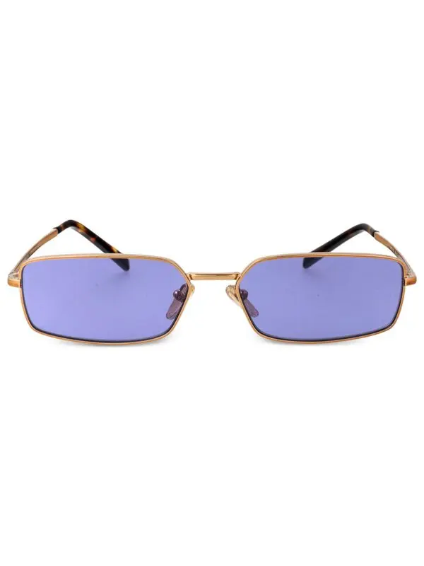 Prada Square-frame Sunglasses - Gold