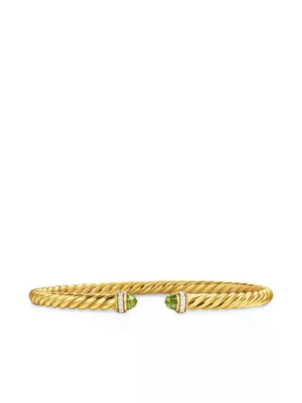 David Yurman 18kt Yellow Cablespira® Diamond Bracelet - Gold