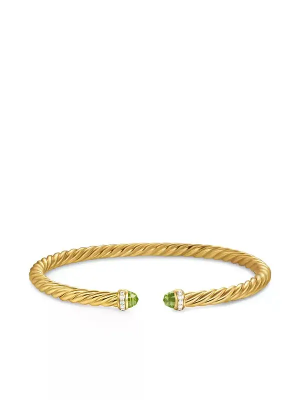 David Yurman 18kt Yellow Cablespira® Diamond Bracelet - Gold