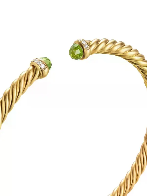David Yurman 18kt Yellow Cablespira® Diamond Bracelet - Gold