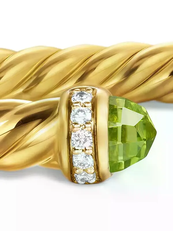 David Yurman 18kt Yellow Cablespira® Diamond Bracelet - Gold