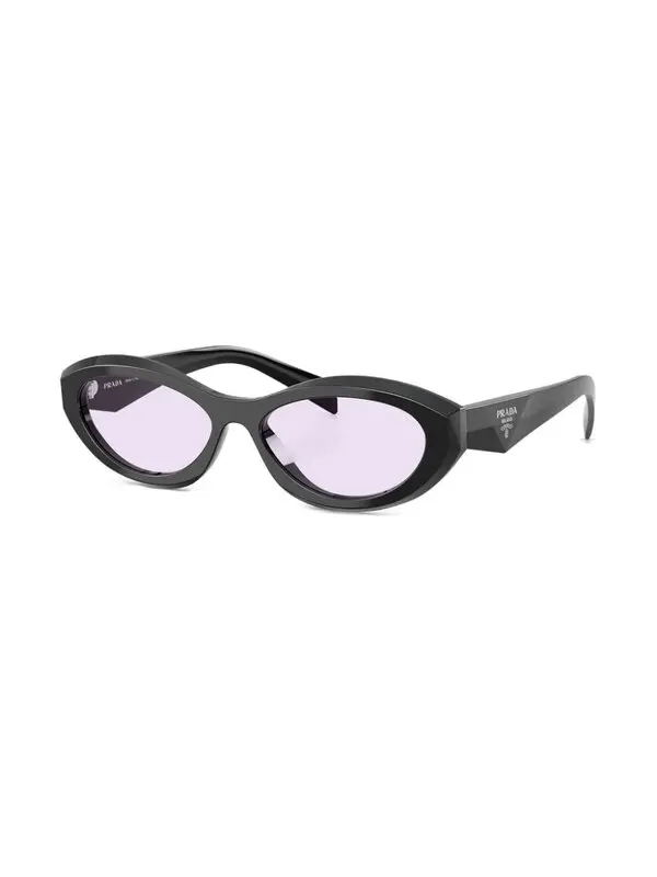Prada Triangle Logo Oval Sunglasses