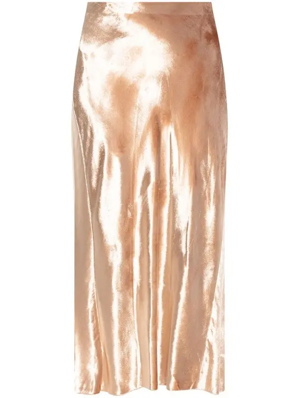 Tory Burch Velvet Midi Skirt - Pink