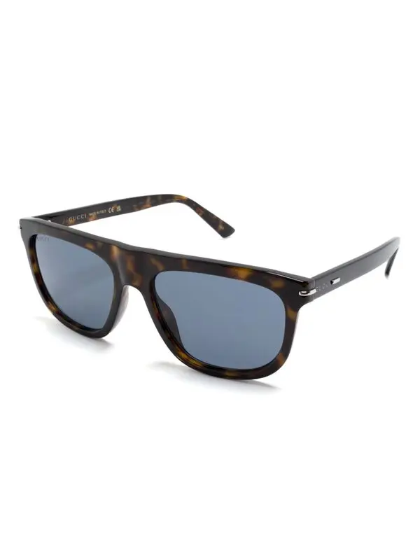 Gucci Tortoiseshell Wayfarer-frame Sunglasses - Brown