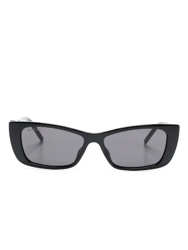 Gucci G-motif Cat-eye Sunglasses - Black