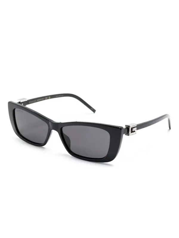 Gucci G-motif Cat-eye Sunglasses - Black