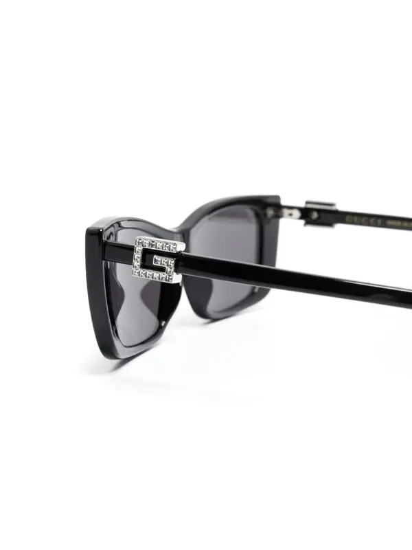 Gucci G-motif Cat-eye Sunglasses - Black
