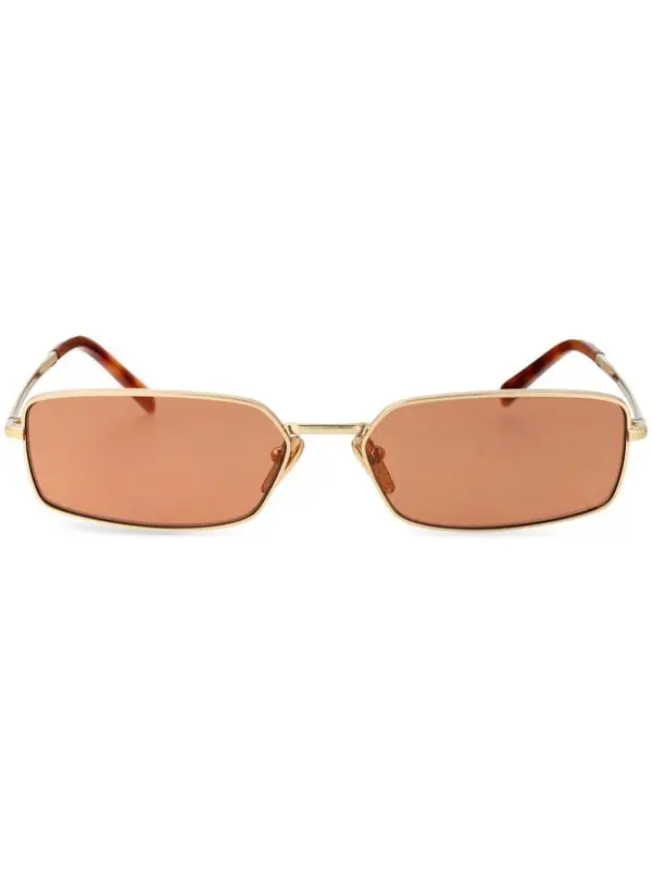 Prada Square-frame Sunglasses - Gold