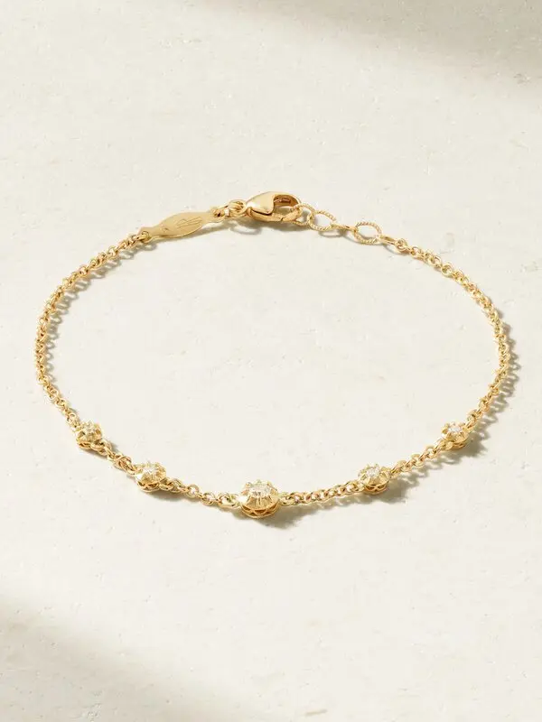 Jacquie Aiche 5 Spaced Out Sophia Diamond Bracelet - Gold
