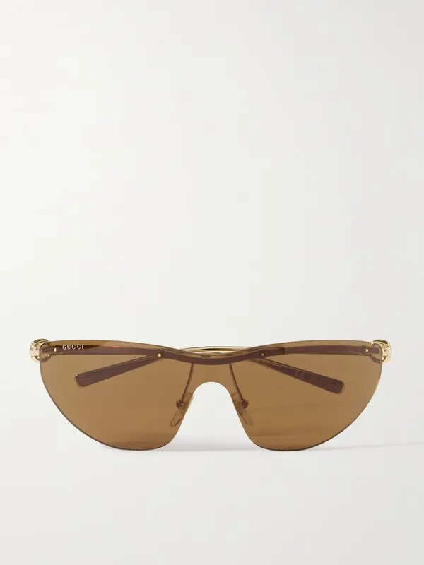 Gucci Rimless Cat-eye Sunglasses - Gold