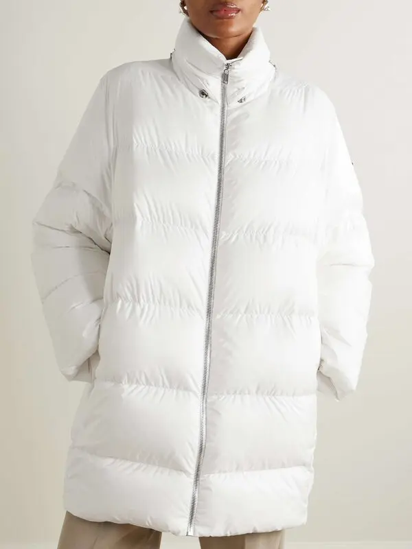 Rick Owens Moncler Cyclopic Oversized Hooded Quilted Down Jacket