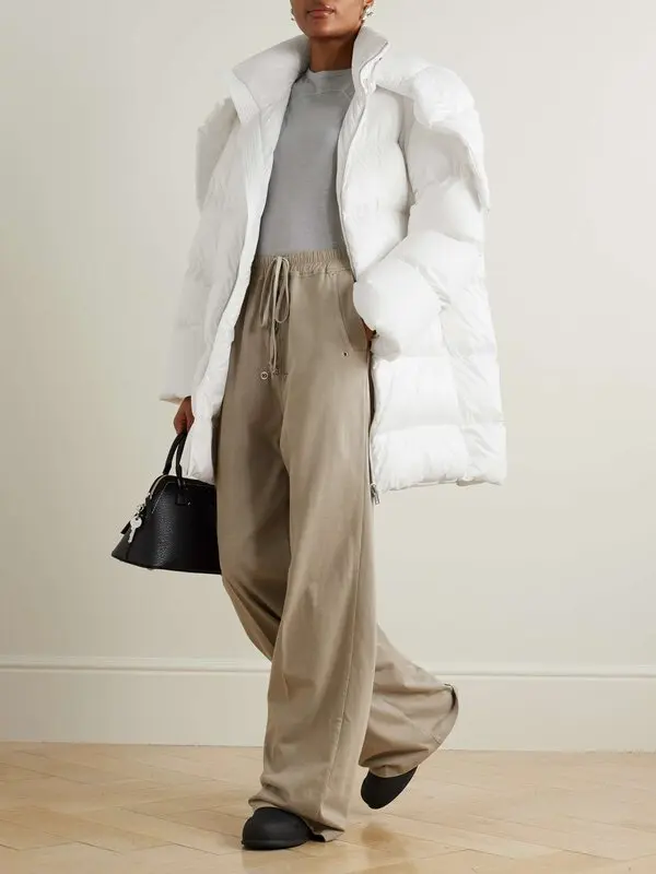 Rick Owens Moncler Cyclopic Oversized Hooded Quilted Down Jacket