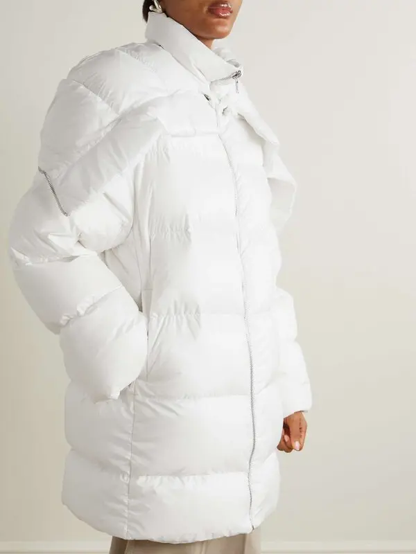 Rick Owens Moncler Cyclopic Oversized Hooded Quilted Down Jacket