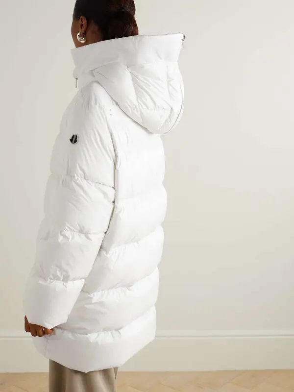 Rick Owens Moncler Cyclopic Oversized Hooded Quilted Down Jacket