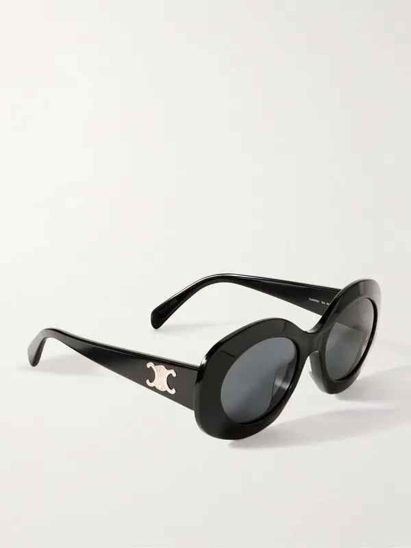 Celine Triomphe Oversized Sunglasses - Black