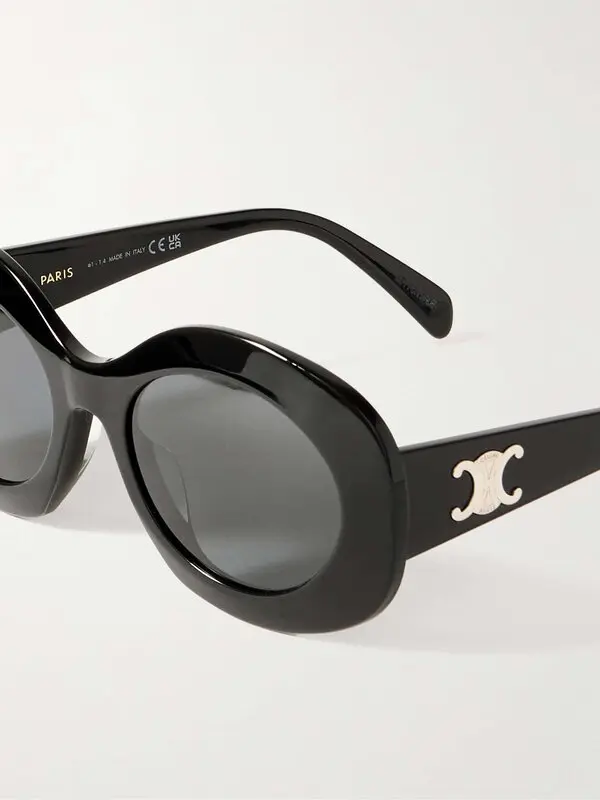 Celine Triomphe Oversized Sunglasses - Black
