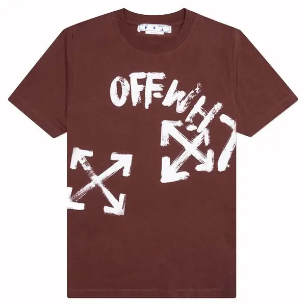 Off-White Paint Script Over Skate T-shirt