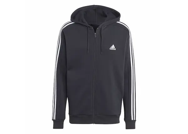 Adidas Essentials Fleece 3stripes Full-zip Hoodie
