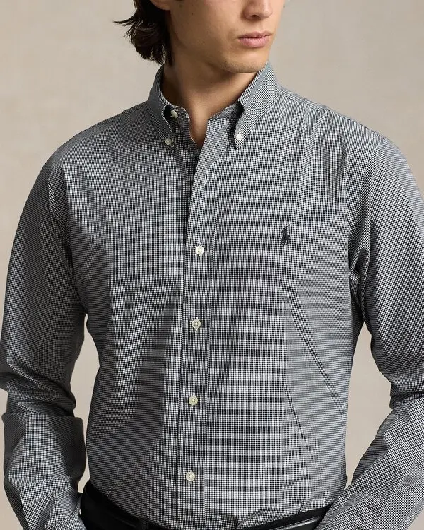 Polo Ralph Lauren Cotton Poplin Classic Fit Button Down Shirt - Black