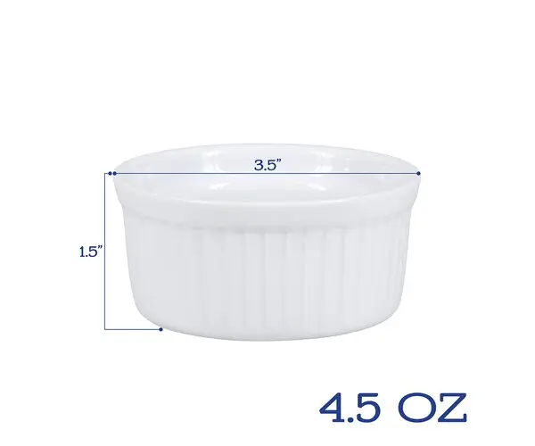 BIA CORDON BLEU Porcelain 4.5 Oz. Ramekins, Set Of 4