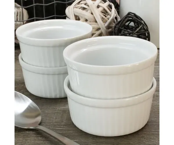 BIA CORDON BLEU Porcelain 4.5 Oz. Ramekins, Set Of 4