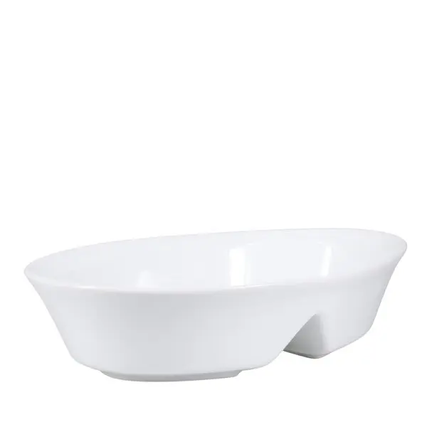 BIA CORDON BLEU Porcelain Divided Oval Serving Bowl, 10.5