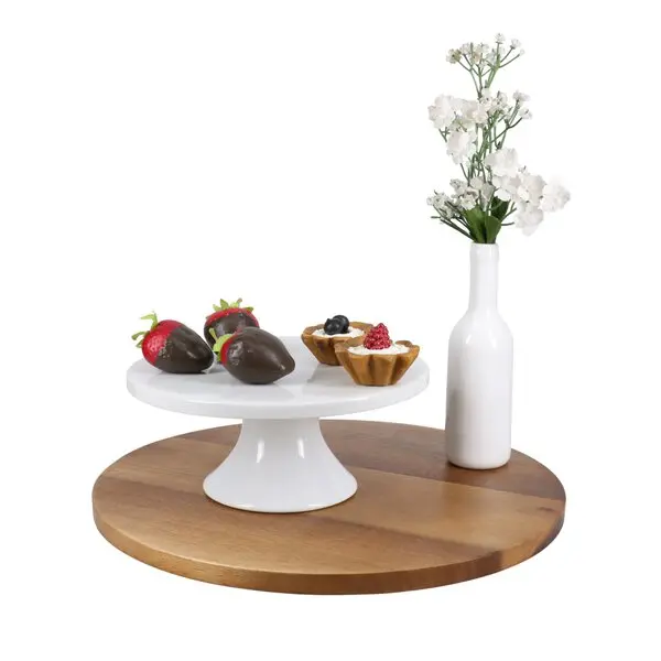 BIA CORDON BLEU Porcelain Round Pedestal Cake Stand, 8.5