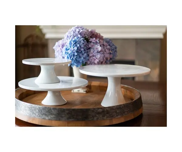 BIA CORDON BLEU Porcelain Round Pedestal Cake Stand, 8.5