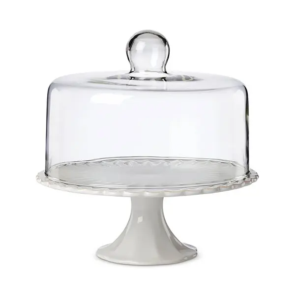 LENOX Cake Plate With Dome Lid - White