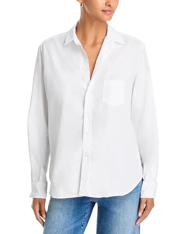 Frank & Eileen Eileen Twist Front Skirt - White