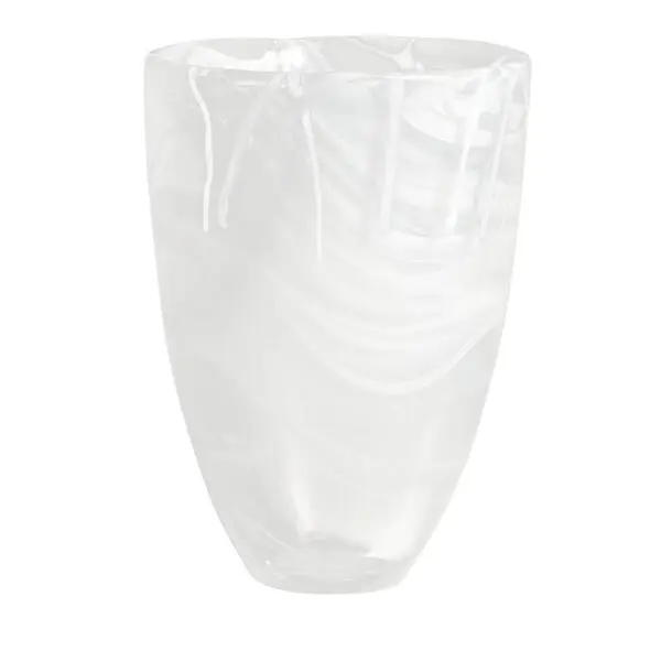 KOSTA BODA Contrast Vase, White - Winter Wht