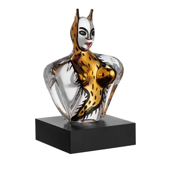 KOSTA BODA House God Glass Sculpture